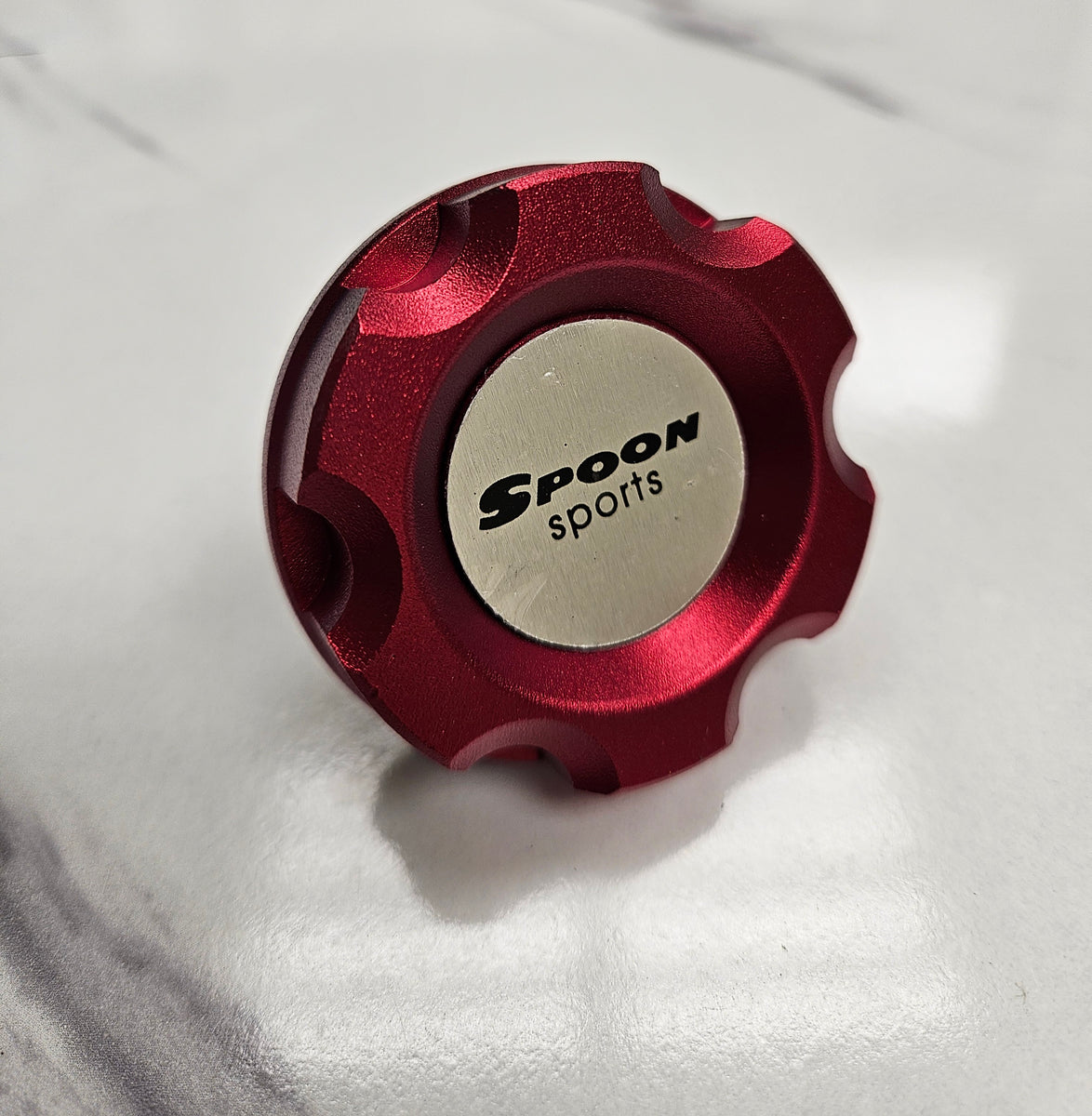 Brand New Jdm Red Spoon Sports Engine Oil Cap Emblem For Honda / Acura ...