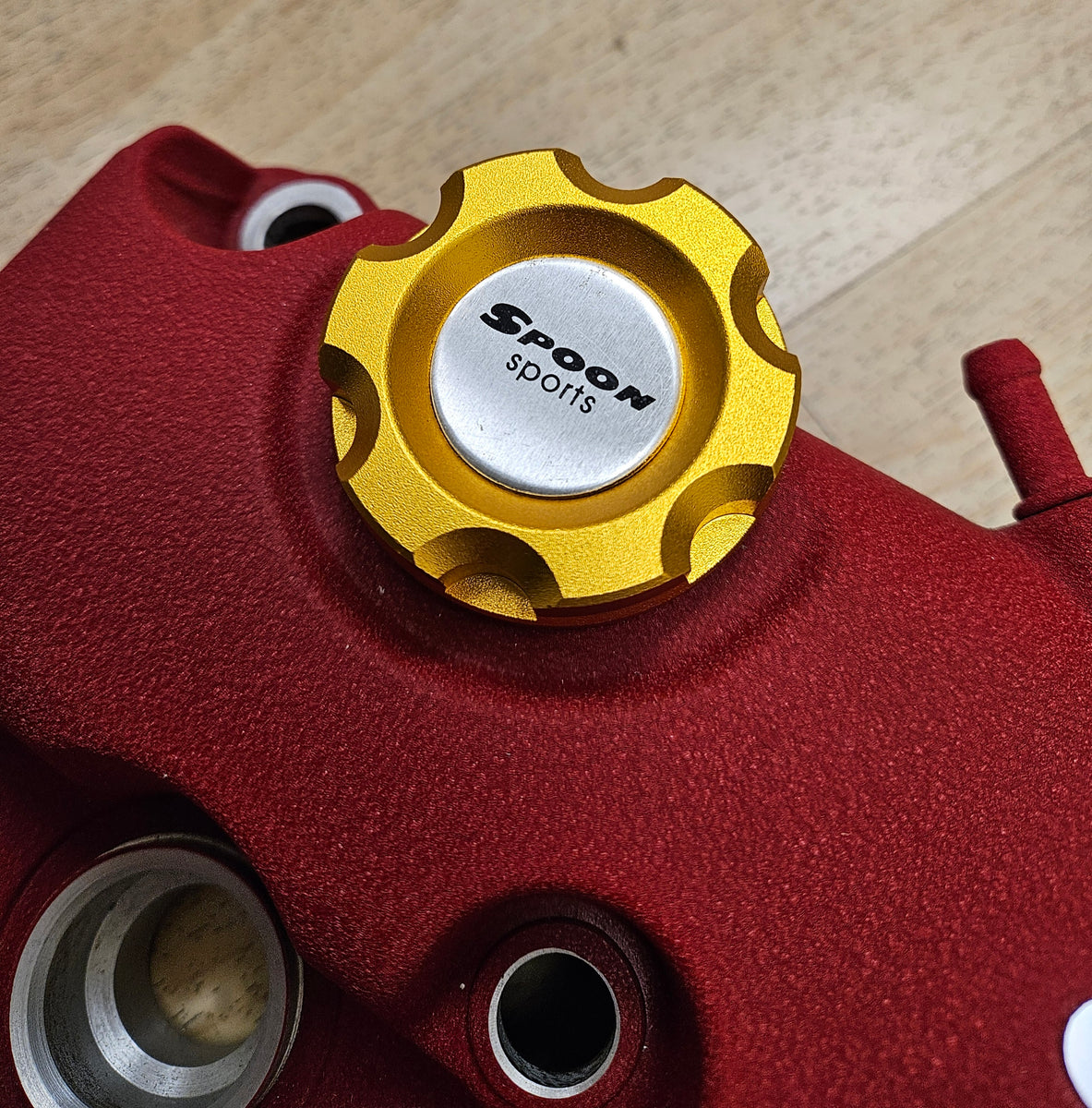 Brand New Jdm Gold Spoon Sports Engine Oil Cap Emblem For Honda / Acur ...
