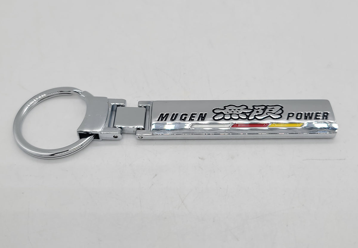 Brand New Mugen Power Alloy Chrome Car Home Keychain Ring Decoration G ...