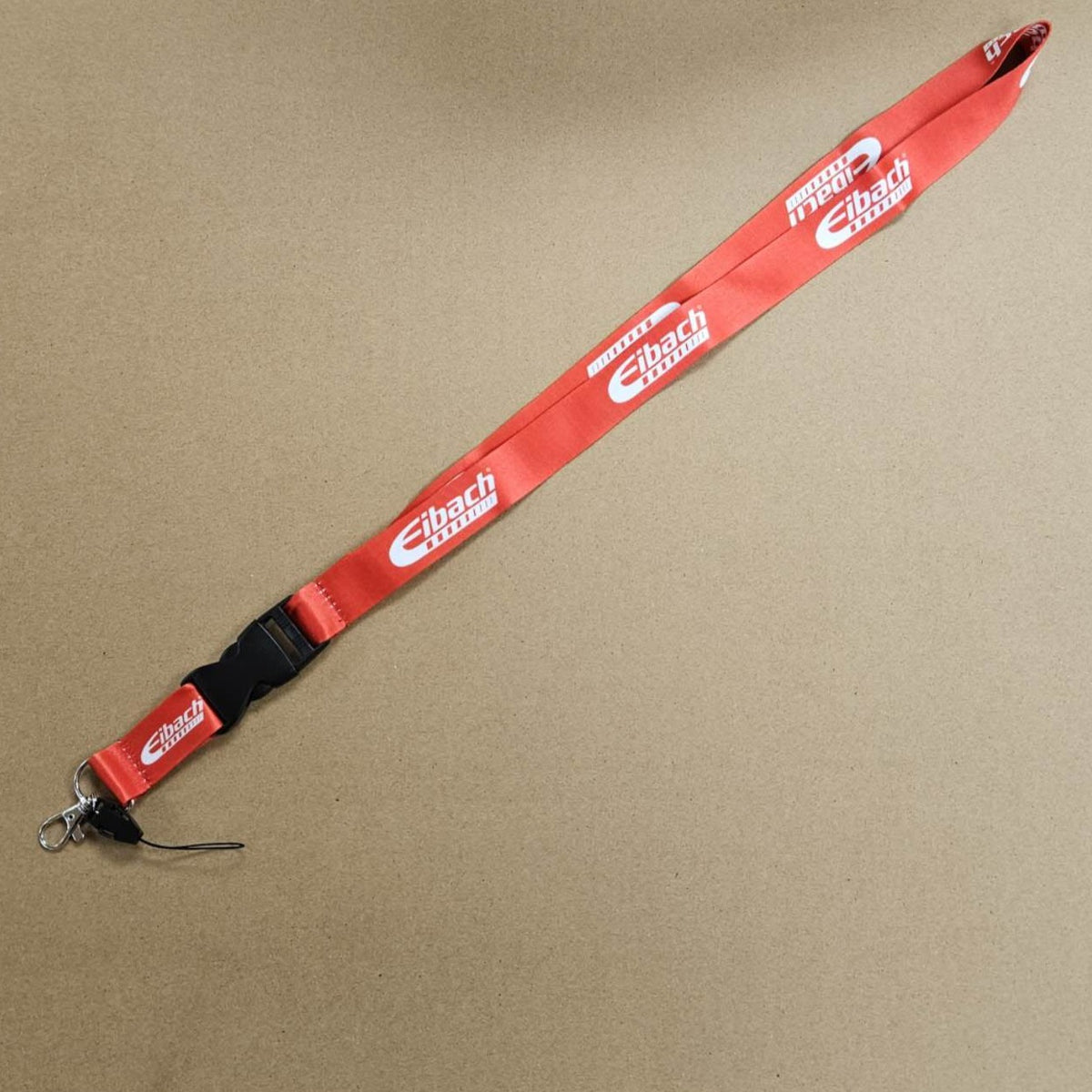 BRAND NEW EIBACH Car Keychain Tag Rings Keychain JDM Drift Lanyard Red ...