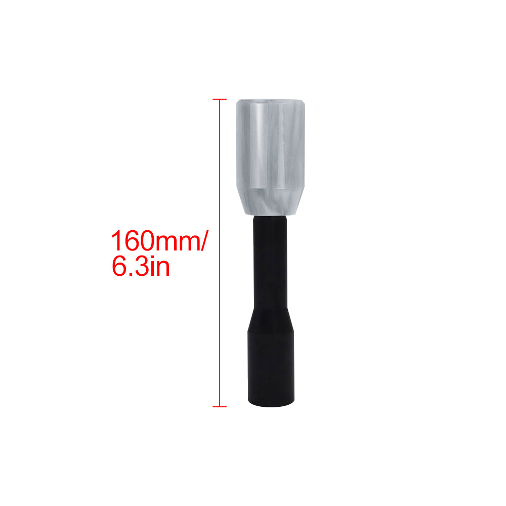 Brand New Universal JDM GREY 6CM Marble Style Stick Manuel Gear Stick ...