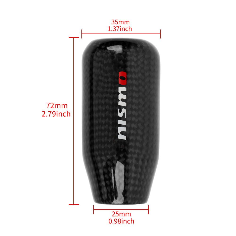 Brand New Universal V5 NISMO Black Real Carbon Fiber Car Gear Stick Sh ...