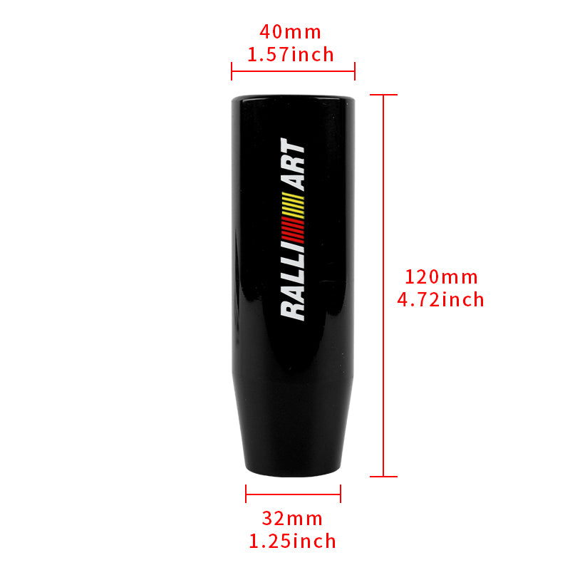 Brand New 12CM Universal Ralliart Glossy Black Stick Manual Car Gear S ...