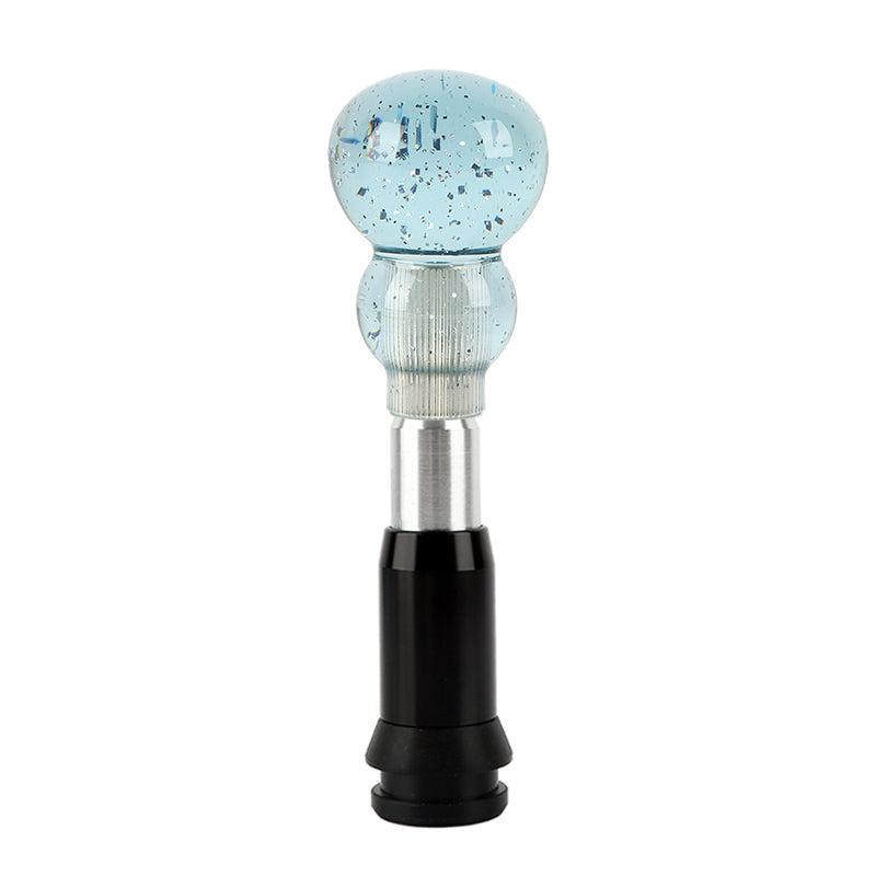 Brand New JDM Blue Glitter Gourd Shape Crystal Automatic Gear Shift Kn ...