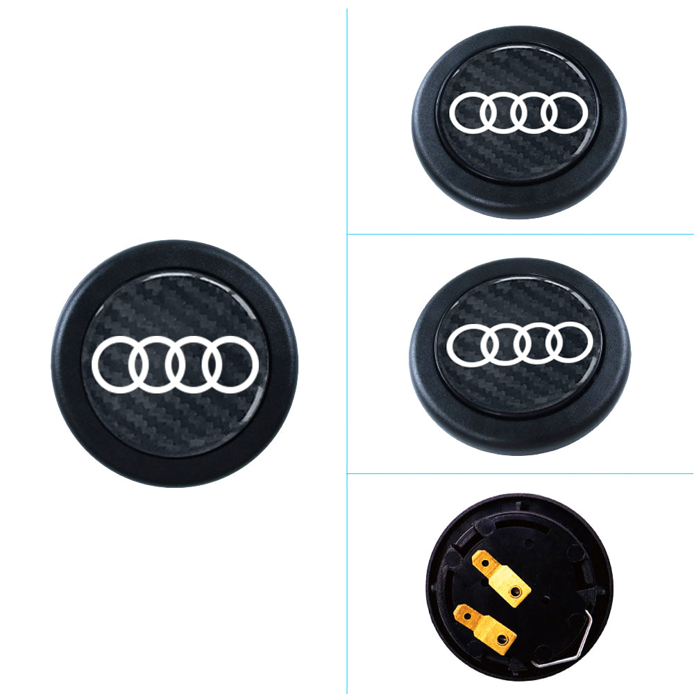 Brand New Universal Audi Car Horn Button Black Steering Wheel Horn But ...