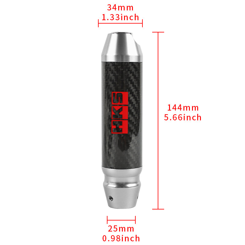 Brand New HKS Universal Real Carbon Fiber Silver Aluminum Automatic Tr ...