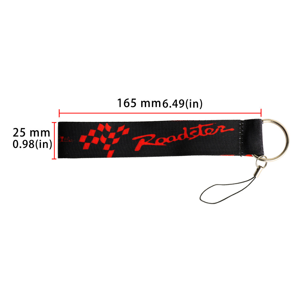BRAND NEW JDM MAZDA MIATA DOUBLE SIDE Racing Cell Holders Keychain Uni ...