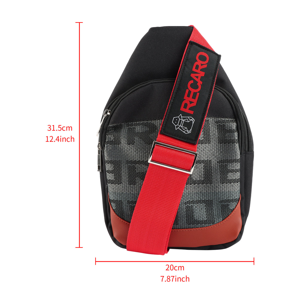 Brand New JDM Recaro Red Backpack Molle Tactical Sling Chest Pack Shou ...