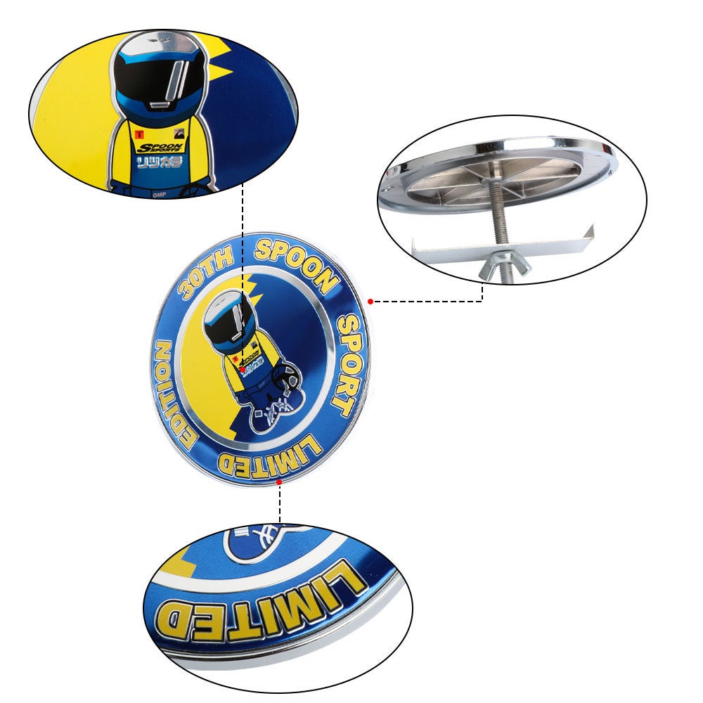 Brand New Universal Spoon Sports Limited Edition 30th Emblem Badge For ...