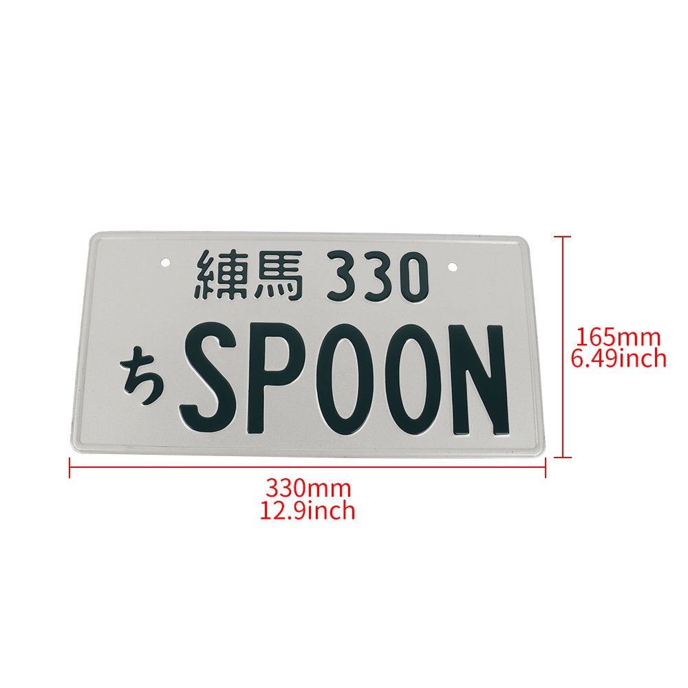 Brand New Jdm Spoon Sports Racing Aluminum Universal Japanese License ...