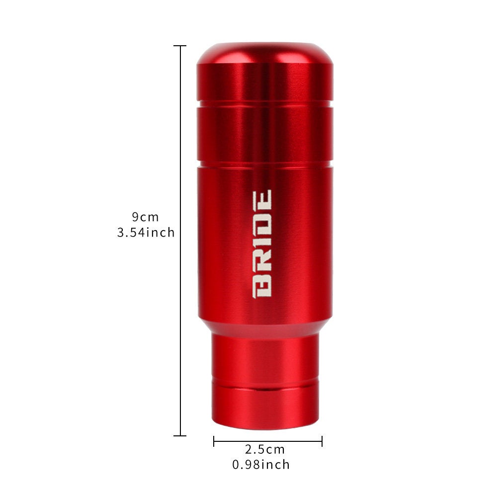 Brand New 9CM Bride Racing Aluminum Red Manual Gear Shift Knob Shifter ...