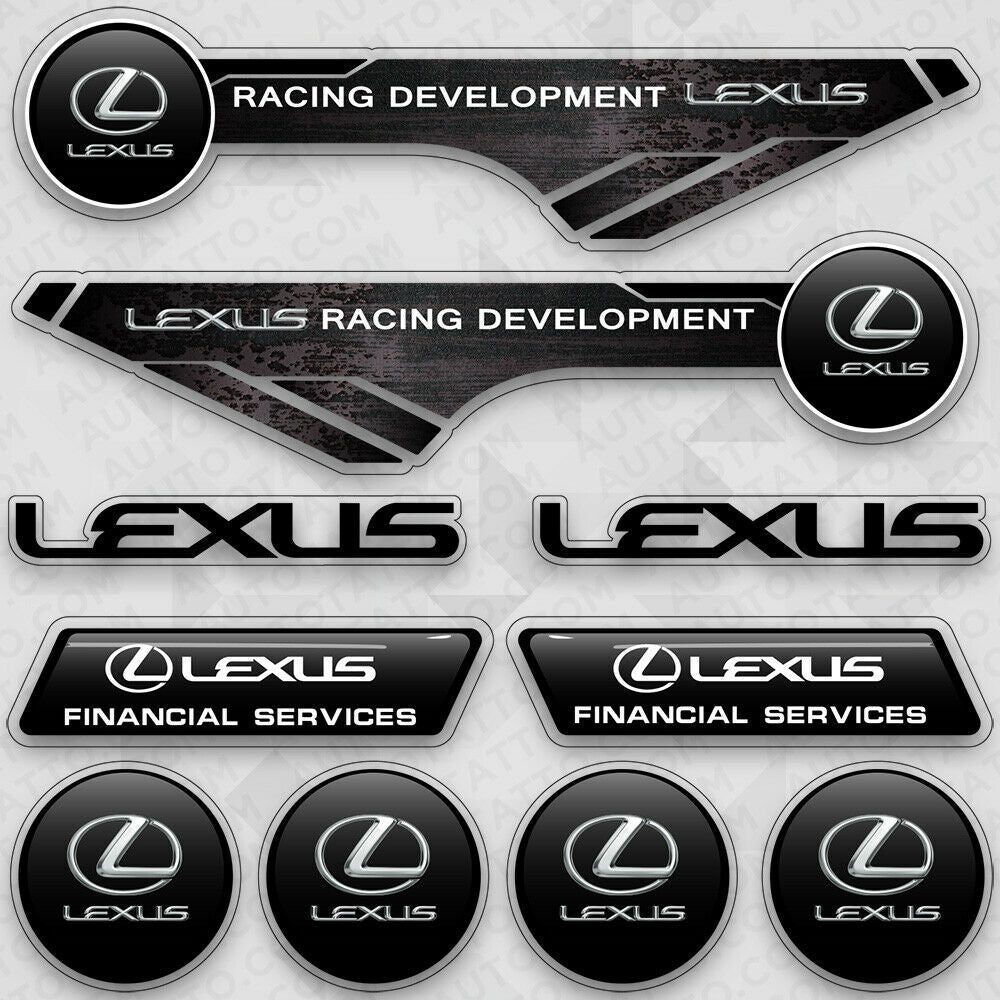 Brand New Universal Lexus Racing F-Sport Car Logo Sticker Vinyl 3D Dec ...